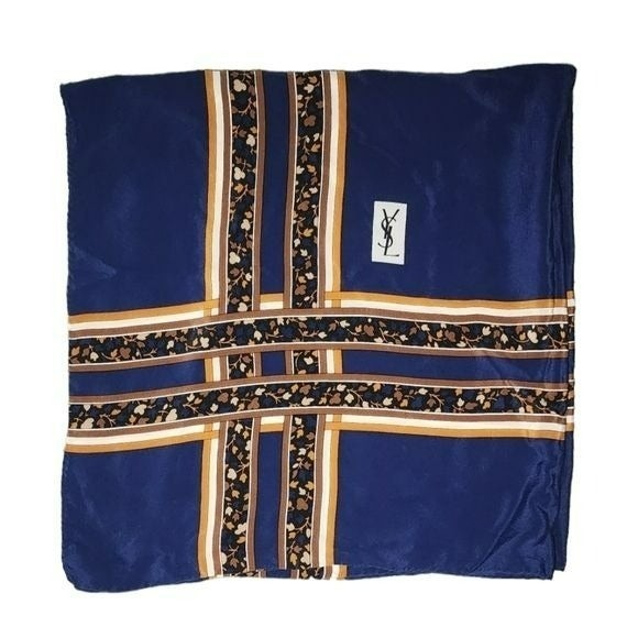Yves Saint Laurent | Accessories | Vintage Ysl Silk Scarf Large | Poshmark